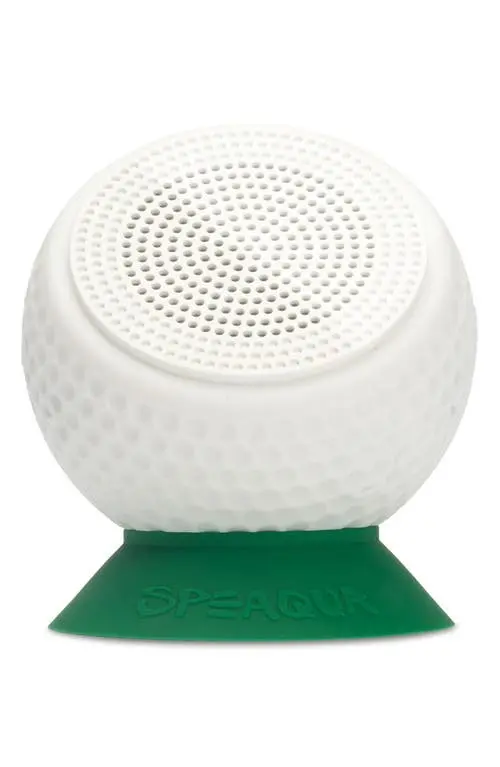 SPEAQUA Barnacle Pro 2.0 Waterproof Bluetooth Speaker - Golf White/green