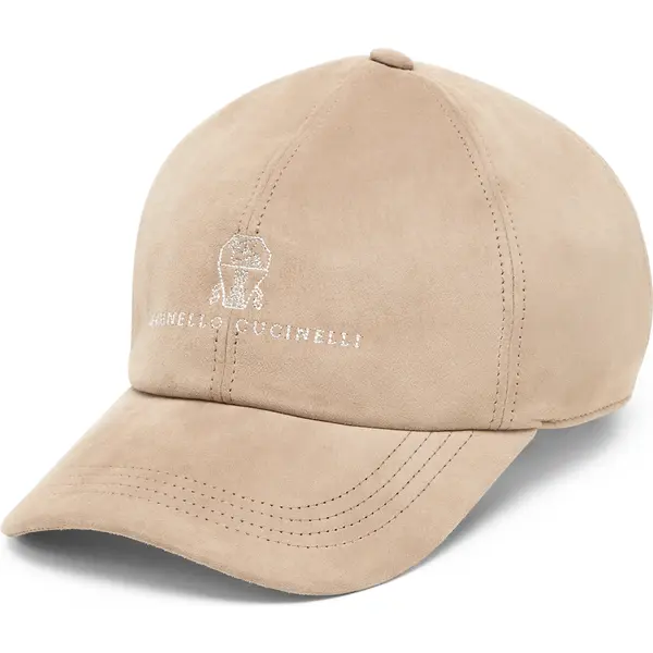 Brunello Cucinelli Baseball Cap With Embroidery - Beige