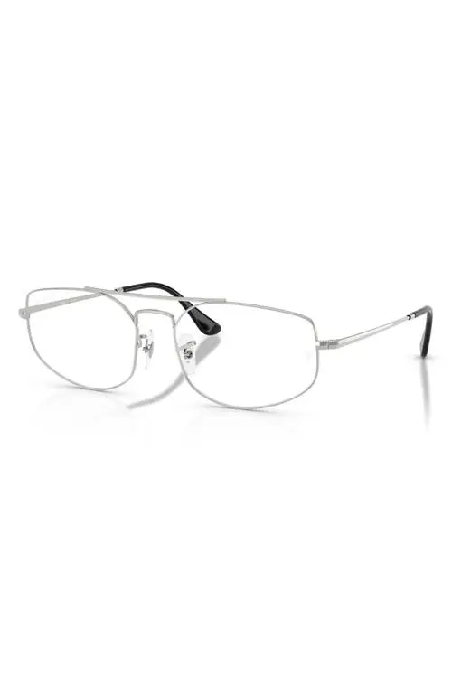Ray-ban Irregular Optical Glasses - Silver