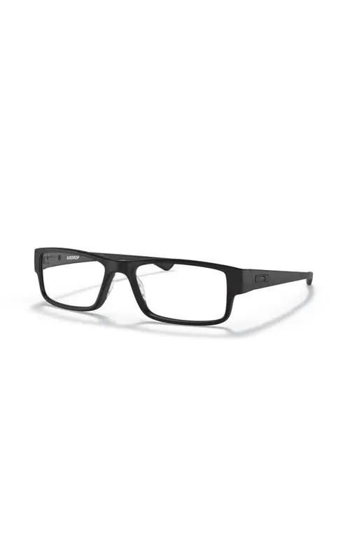 Oakley 55mm Rectangle Full Rim Eyeglasses - Black