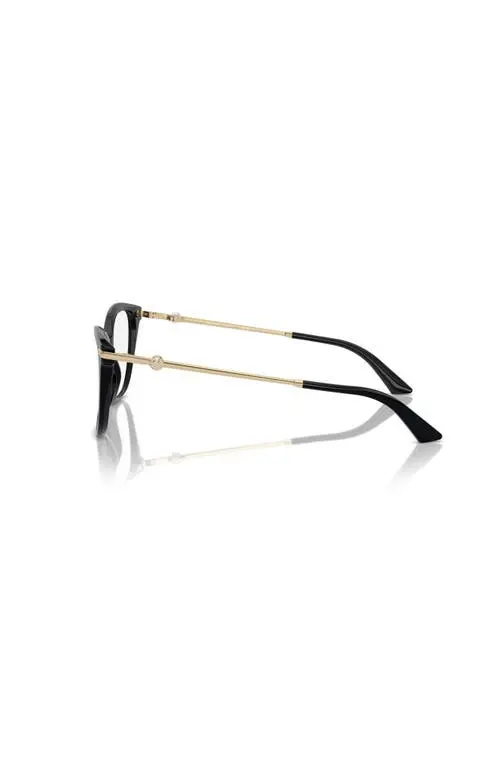 JIMMY CHOO 54mm Rectangle Eyeglasses - Black