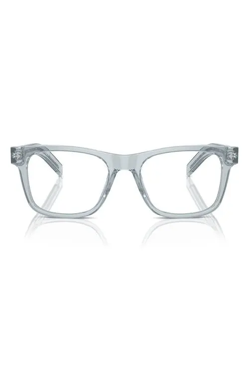 Prada 54mm Rectangle Optical Glasses - Blue