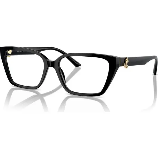 JIMMY CHOO 55mm Cat Eye Optical Glasses - Black