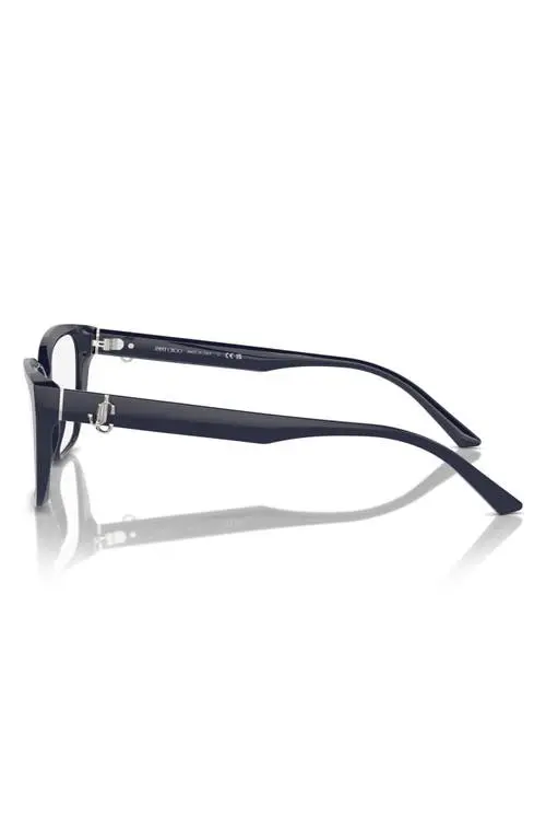 JIMMY CHOO Cat Eye Optical Glasses - Blue/demo Lens