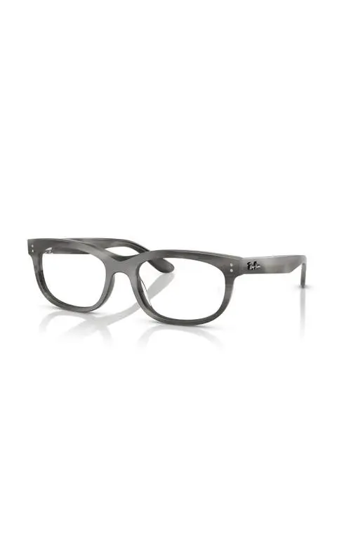 Ray-ban 54mm Rectangle Full Rim Eyeglasses - Grey