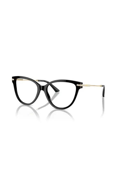 JIMMY CHOO 54mm Cat Eye Optical Glasses - Black