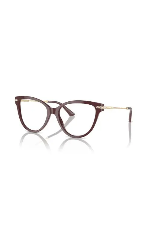 JIMMY CHOO 54mm Cat Eye Optical Glasses - Red