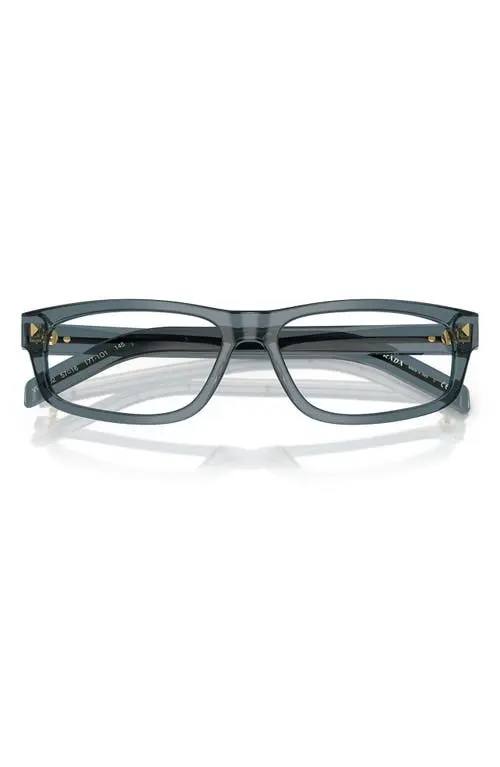 Prada Rectangular Optical Glasses - Blue