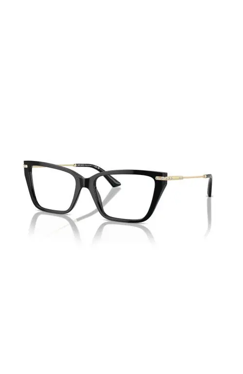 JIMMY CHOO 55mm Cat Eye Eyeglasses - Black