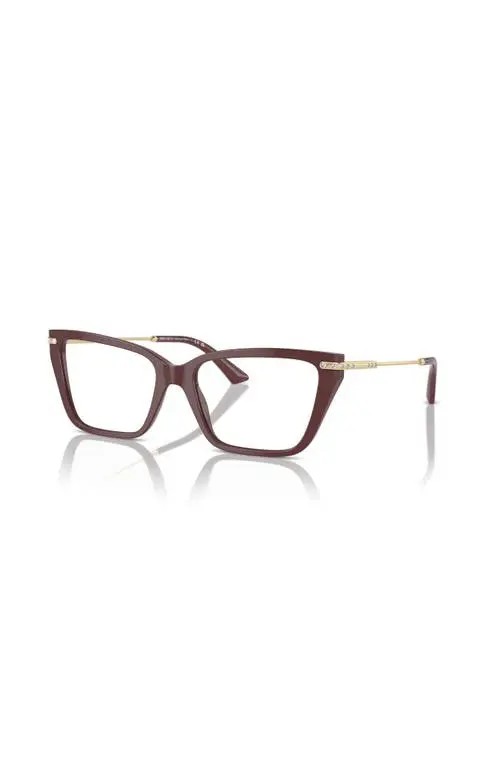 JIMMY CHOO 55mm Cat Eye Eyeglasses - Red