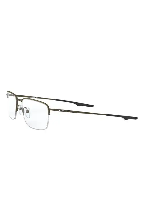 Oakley Wingman 56mm Semi Rimless Rectangular Optical Glasses - Pewter