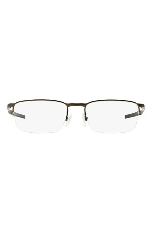 Oakley Barrelhouse 0.5 Semirimless Rectangular Optical Glasses - Silver