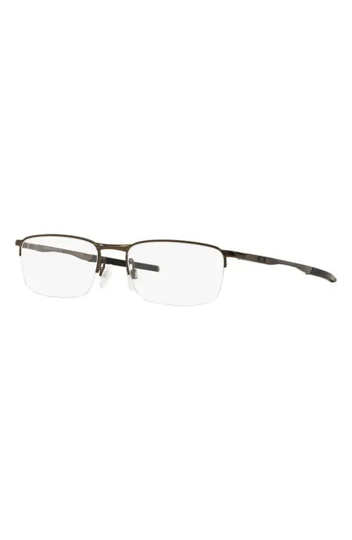 Oakley Barrelhouse 0.5 Semirimless Rectangular Optical Glasses - Silver