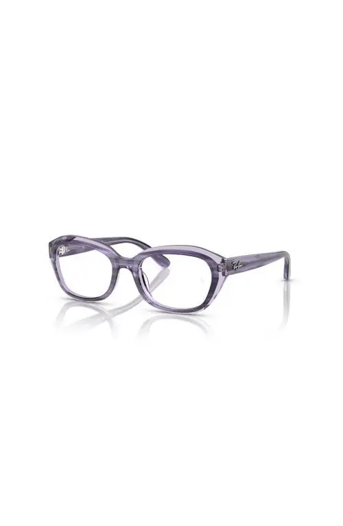 Ray-ban 48mm Irregular Eyeglasses - Violet