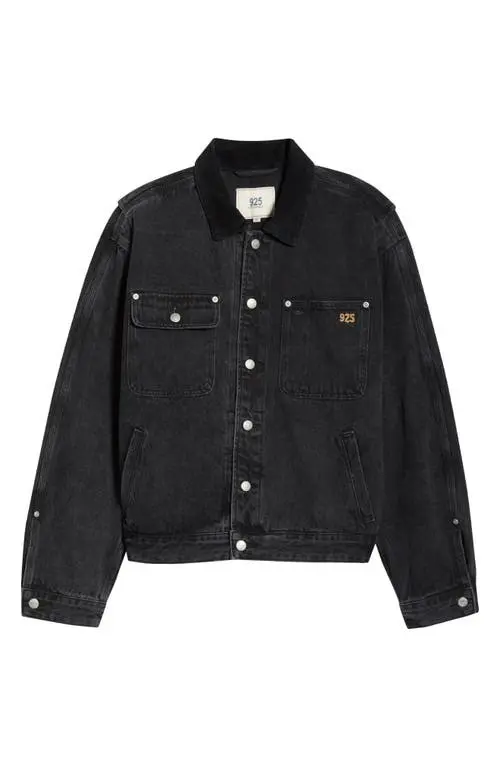 925 ORIGINALS Heavyweight Denim Trucker Jacket - Midnight Black