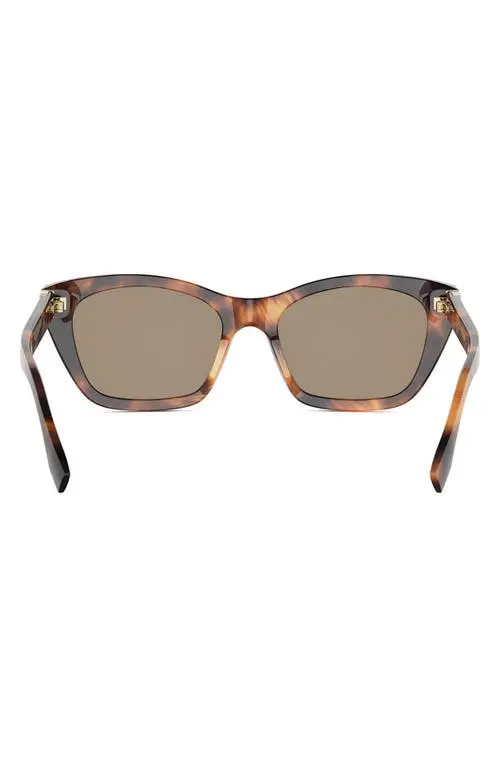 Fendi Forever 54mm Rectangular Sunglasses - Blonde Havana/brown
