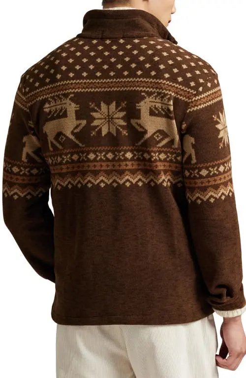 Polo Ralph Lauren Fair Isle Brushed Fleece Pullover - Cascadia Fair Isle