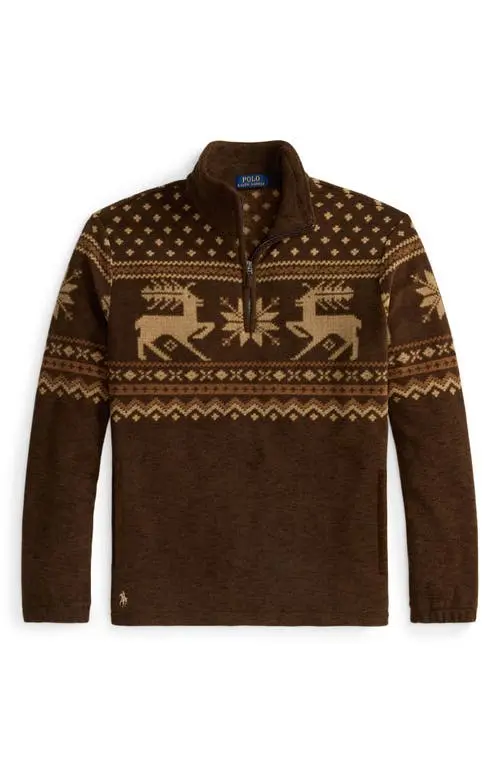 Polo Ralph Lauren Fair Isle Brushed Fleece Pullover - Cascadia Fair Isle
