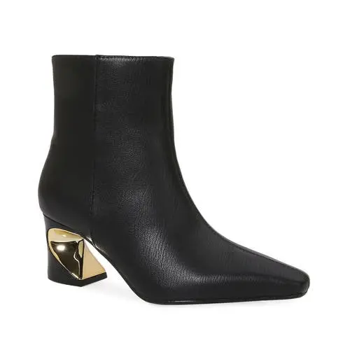 NINETY UNION Metal Heel Bootie - Black