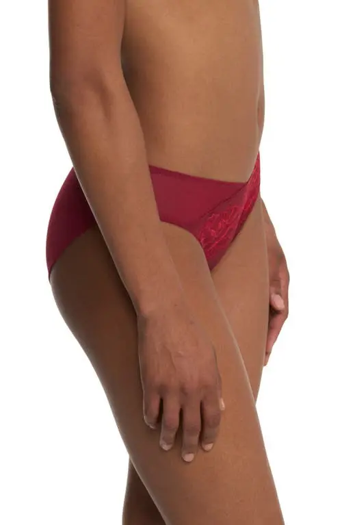 Natori Flora Bikini - Dk Red/bonfire
