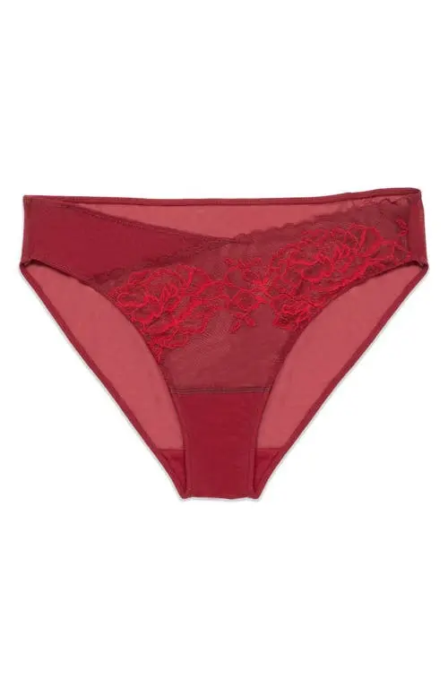 Natori Flora Bikini - Dk Red/bonfire