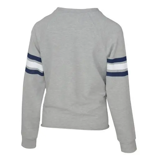 LAUREN JAMES Dallas Cowboys Raglan Crewneck Sweatshirt