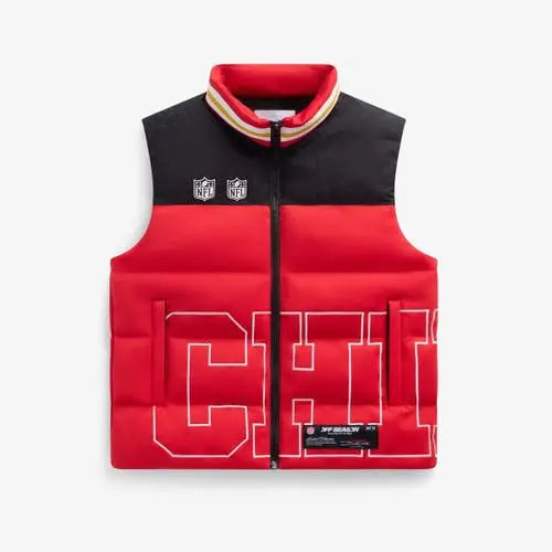 OFF SEASON Kansas City Chiefs Team Puffer Vest - Red