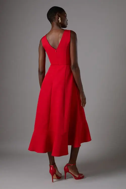 Coast Waterfall Crepe Midi Dress