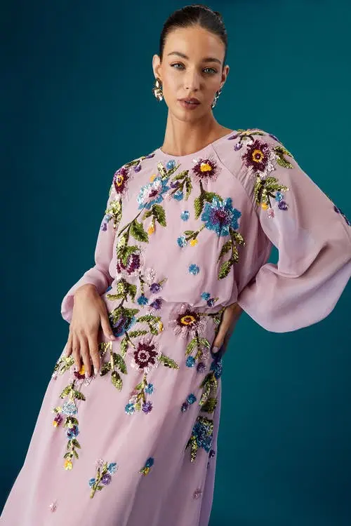 Coast Embellished Sequin Midi Dress