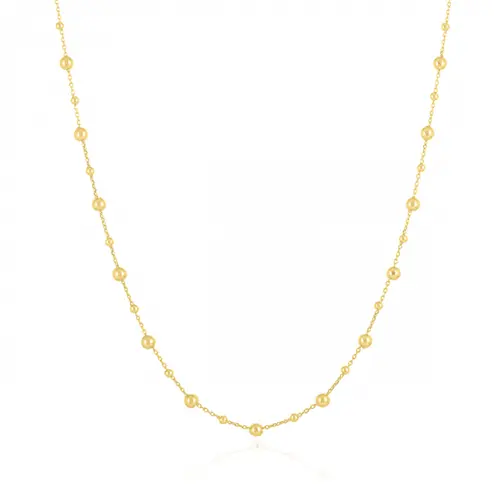THE LOVERY FINE JEWELRY 14k Bead Station Chain Necklace - Yellow Gold