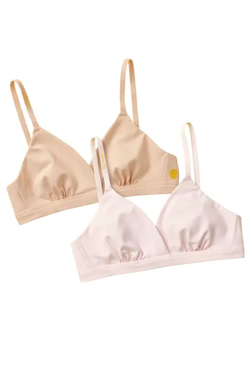 YELLOWBERRY Butter Triangle 2pk Bra - Beige