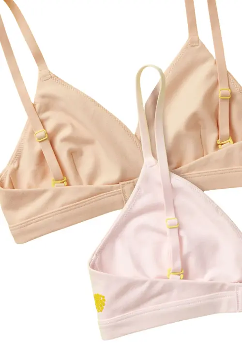 YELLOWBERRY Butter Triangle 2pk Bra - Beige