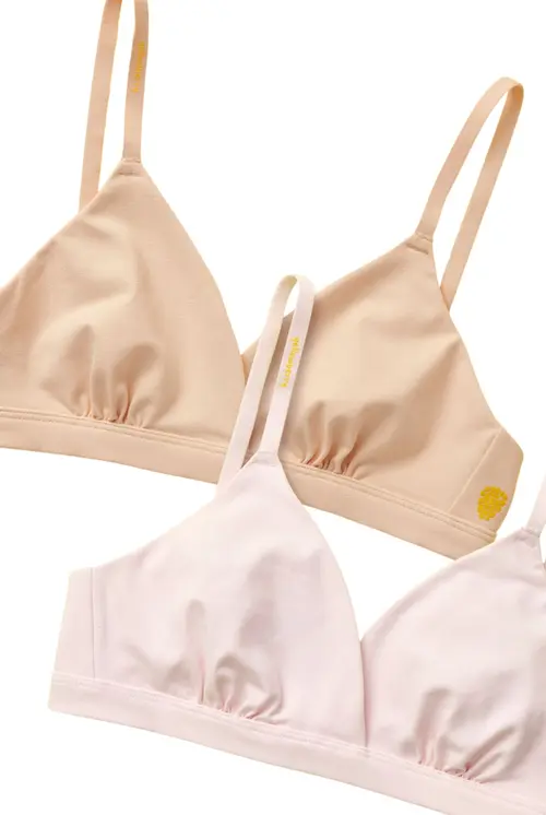YELLOWBERRY Butter Triangle 2pk Bra - Beige