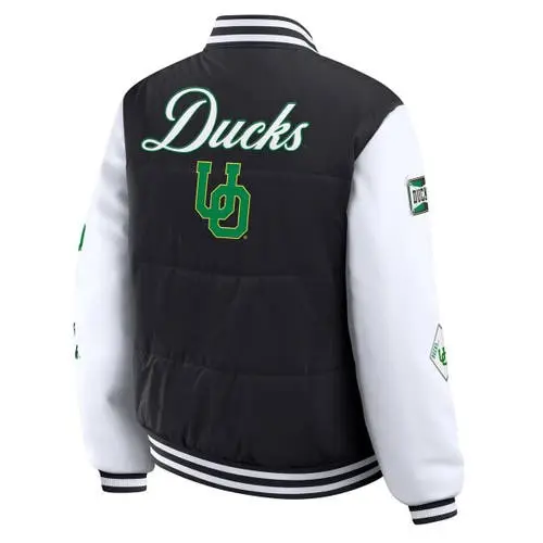 WEAR BY ERIN ANDREWS Oregon Ducks Varsity Puffer Jacket