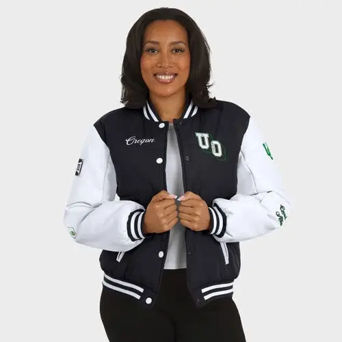 WEAR BY ERIN ANDREWS Oregon Ducks Varsity Puffer Jacket