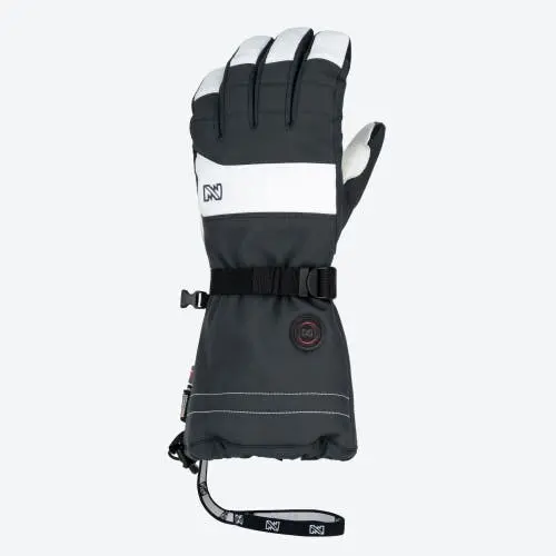 MOBILE WARMING Aerial Waterproof Heated Snow Glove - Grey And White