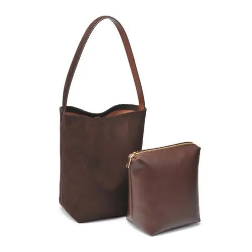 MODA LUXE Colette Bucket Bag - Chocolate