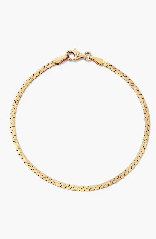 Mejuri Serpentine Chain Bracelet - 14k Yellow Gold