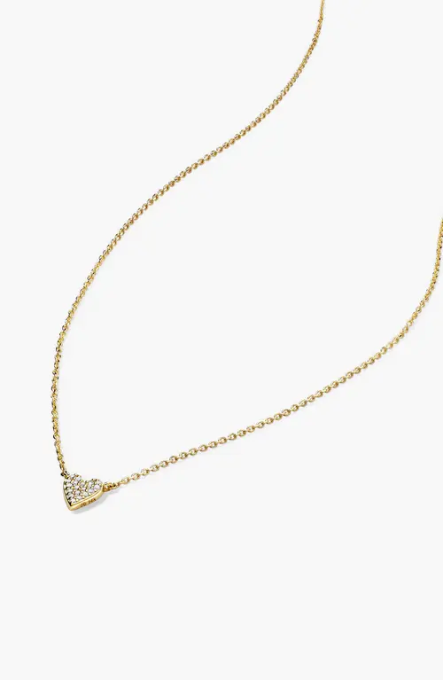 Mejuri Heart Pavé Diamond Pendant Necklace