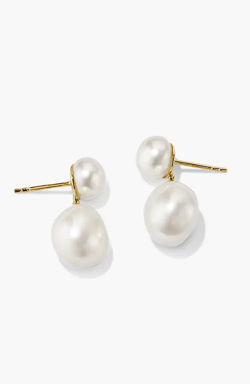 Mejuri Bold Pearl Drop Earrings