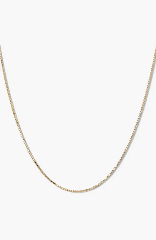 Mejuri Baby Box Chain Necklace - 14k Yellow Gold