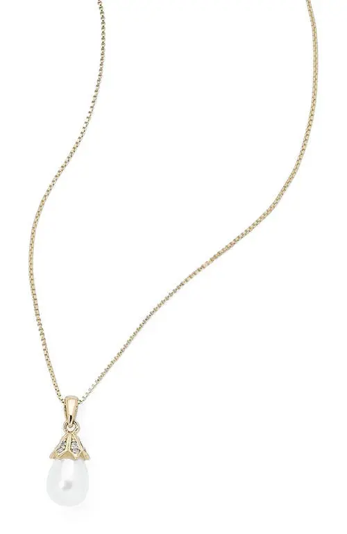 OLIVE & PIPER Madeline Pearl Pendant Necklace - Gold