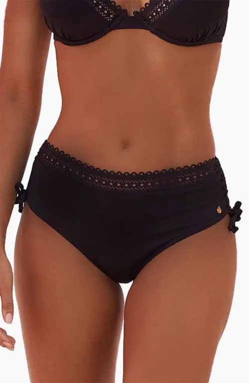 LASCANA Side Tie Bikini Bottom - Black