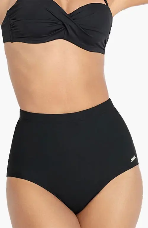 LASCANA High-waisted Shaping Bikini Bottom - Black