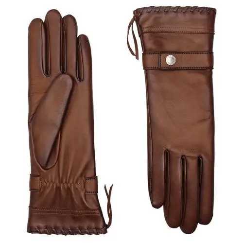 AGNELLE Dallas Lambskin Leather Gloves