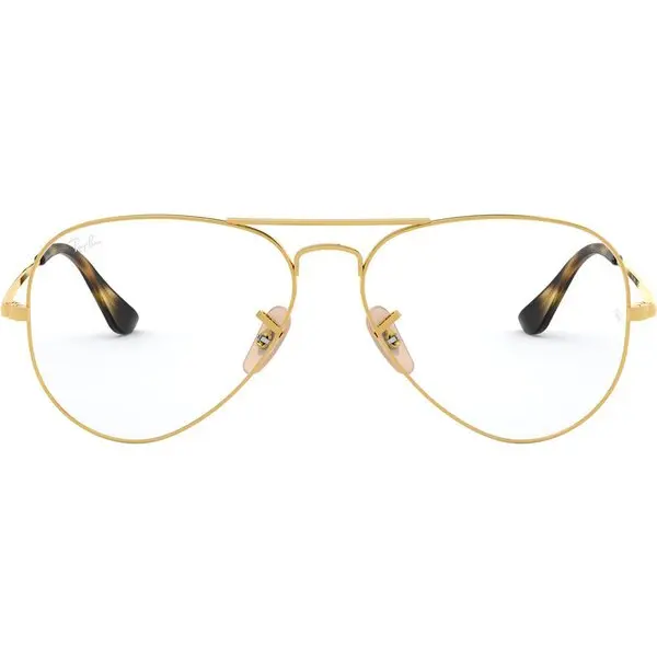 Ray-ban 58mm Pilot Optical Glasses - Gold