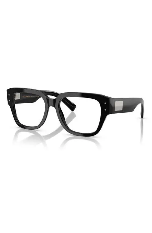 Dolce & Gabbana Square Acetate Eyeglasses - Black