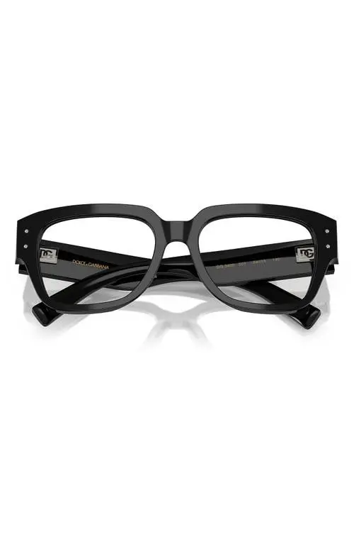 Dolce & Gabbana Square Acetate Eyeglasses - Black