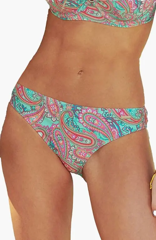 LASCANA Paisley Print Bikini Bottom - Mint Printed