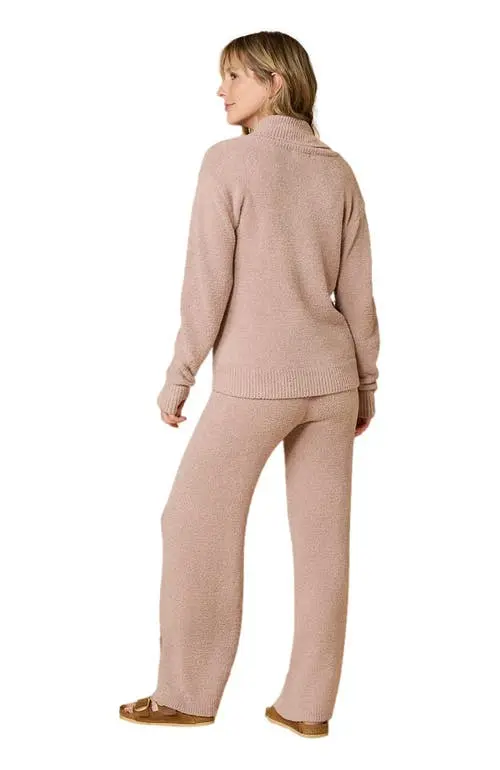 SOFTIES Ultra-marshmallow Shawl Collar With Pintuck Pant